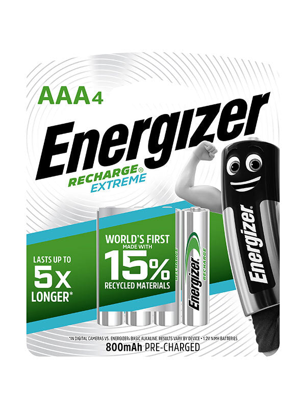 ENERGIZER® | Recharge® Extreme 3A 充電電池 4粒裝 800mAh – WHITEPLACE 優質生活百貨